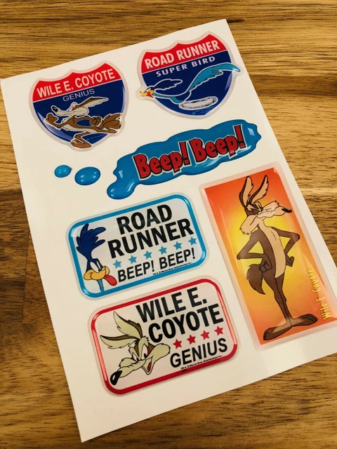 3D AUFKLEBER STICKER Road Runner Wile E Coyote Super Bird Oldschool ...