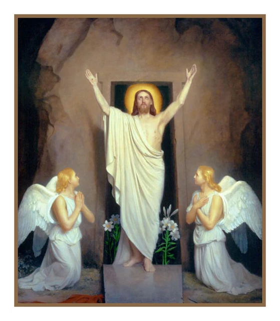 Diagramme De Broderie Au Point De Croix Compte Christ Résurrection Par