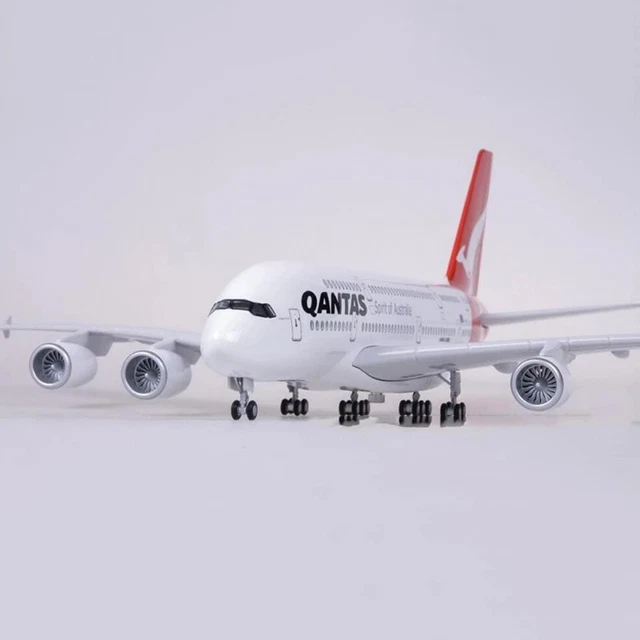 EXTRA LARGE QANTAS Airline Airbus A380 Aircraft Model Plane Toy Gift 1/ ...
