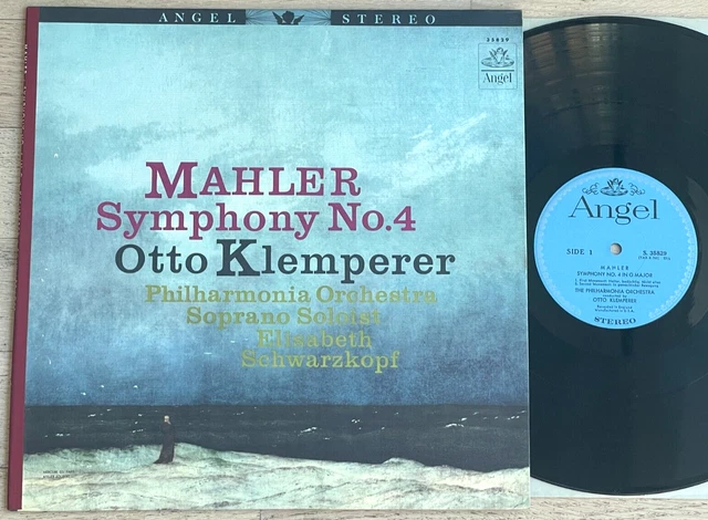 MAHLER SYMPHONY NO.4 SCHWARZKOPF KLEMPERER US 1962 ED1 ANGEL STEREO LP COMME NEUF EUR 26,95 ...
