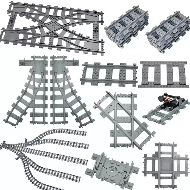 LEGO TRAIN TRACKS - Unique; Bulk; Affordable £13.99 - PicClick UK
