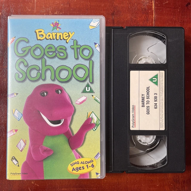 BARNEY GOES TO School VHS Video Tape - Barney the Dinosaur, Polygram ...