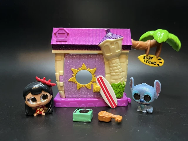 DISNEY DOORABLES MINI Stack Playset Lilo & Stitch Surfboard Guitar ...