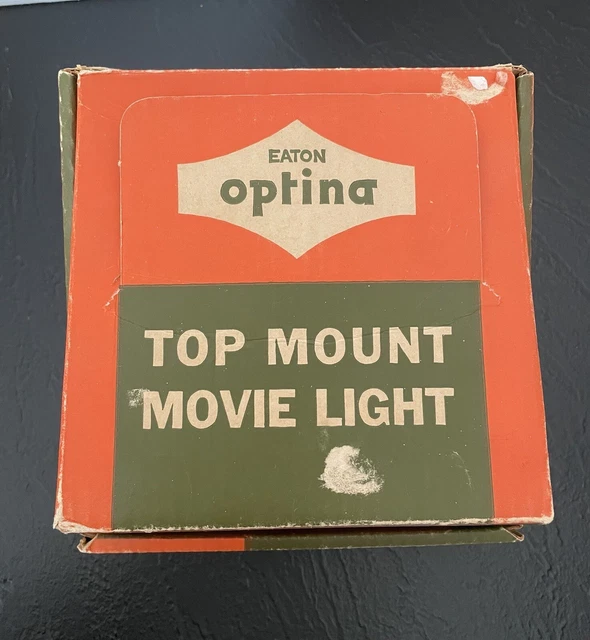 VINTAGE EATON OPTINA Top Mount Movie Light Camera Light For Super 8 ...