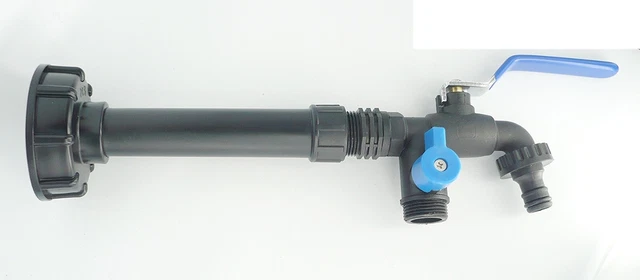 IBC ADAPTER TO Water Filter & Polypropylene cased brass lever tap (Twin ...