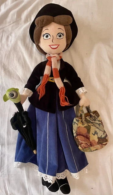 MARY POPPINS PLUSH Doll Disney Store Exclusive Classic Soft Toy Approx ...