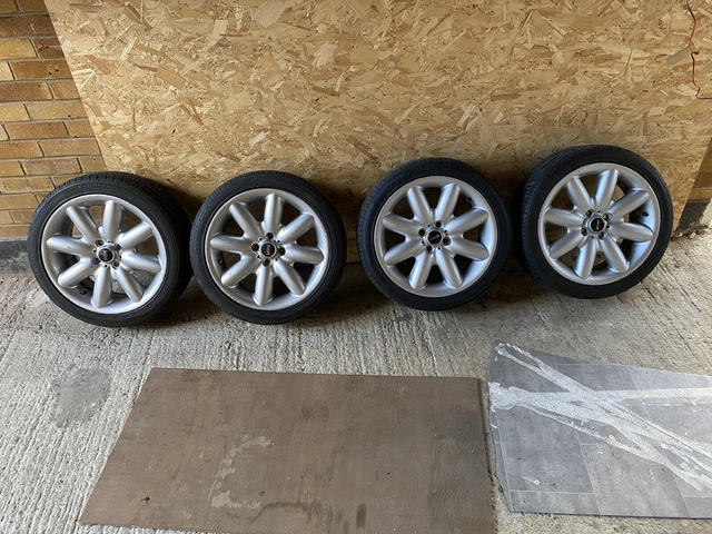MINI COOPER R50 R53 Cooper S Crown Alloy Wheels & Tyres. Ready To Bolt ...