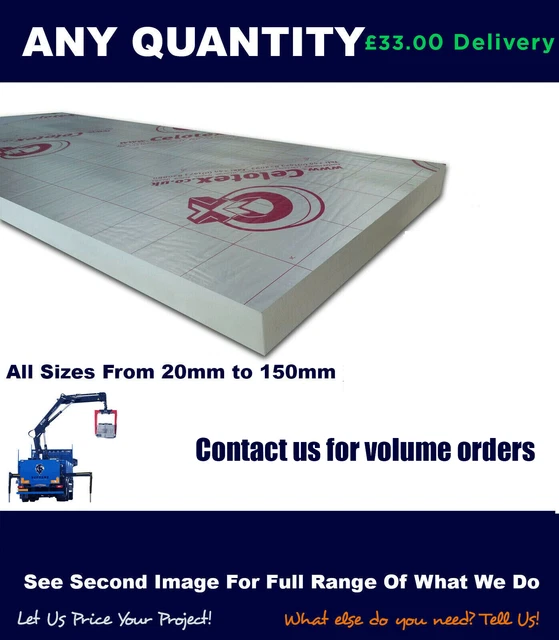 KINGSPAN / ECOTHERM / Celotex P.I.R Insulation 2400x1200 8x4 Fast ...