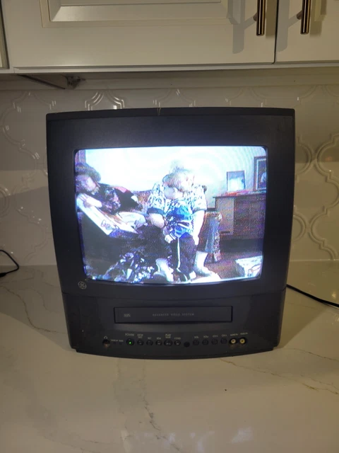 GE GENERAL ELECTRIC 13” 13TVR62 TV VCR VHS CRT Combo Tested Retro ...
