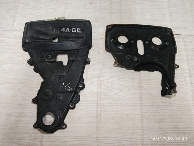 TOYOTA 4AGE ENGINE 16V Twin Cam Timing Belt Cover Set Front & Rear £134 ...
