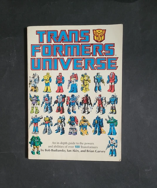 TRANSFORMERS UNIVERSE MARVEL Comics; Bob Budiansky; Marvel Enterprises ...