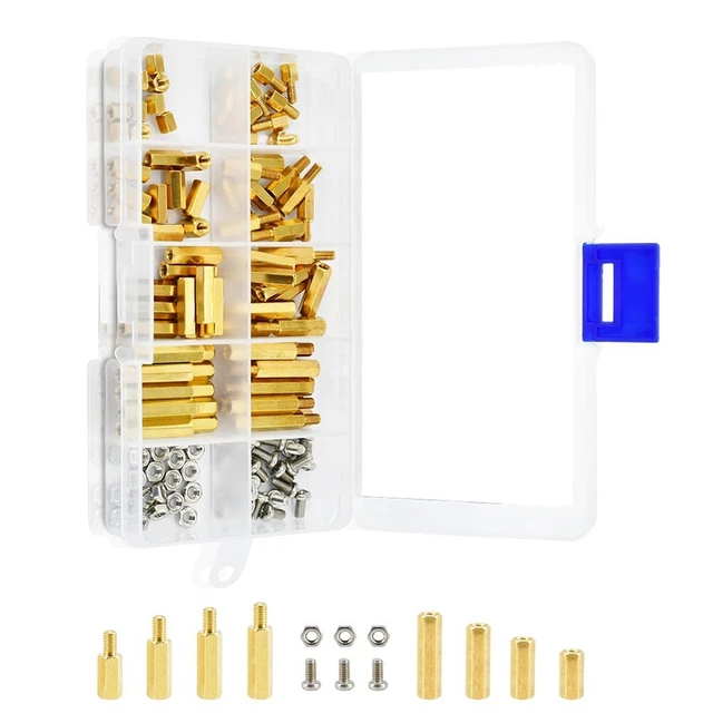 KIT D'ENTRETOISES ET de vis en laiton 120 pièces efficacement emballé pour la EUR 14,02 ...