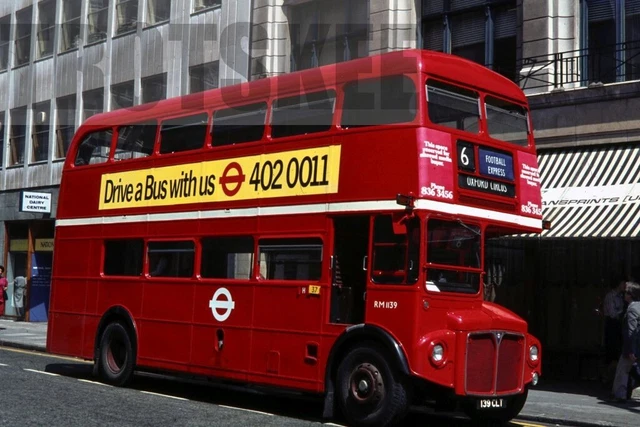 35MM SLIDE LONDON Transport AEC Routemaster Park Royal RM1139 139CLT ...