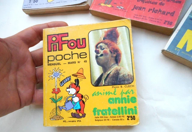 PIFOU POCHE N°45 mars 73 animé par Annie Fratellini PIF EUR 3,00 ...