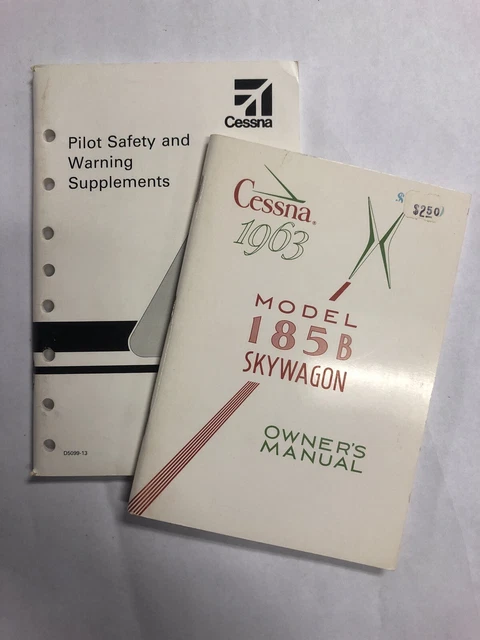 CESSNA 185B SKYWAGON 1963 Owner's Manual / Pilot Safety and Warning ...