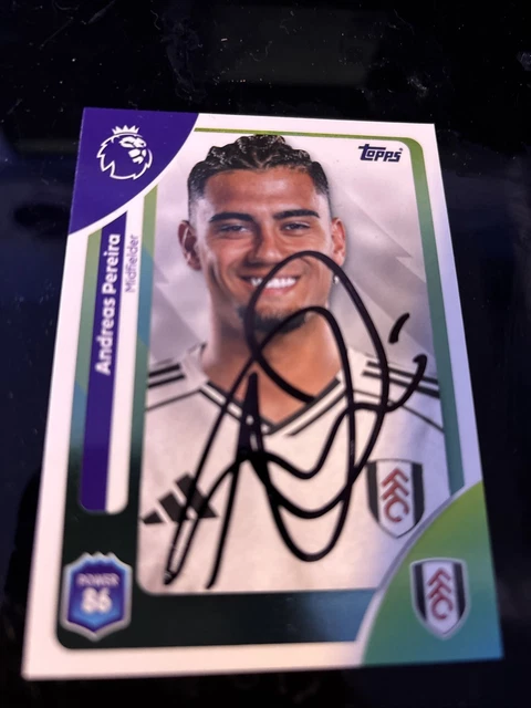 MATCH ATTAX 2026 Andreas Pereira Fulham Signed. £2.99 - PicClick UK