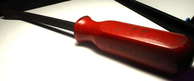 VINTAGE CRAFTSMAN 43275 12" Long Prybar Pry Bar USA OWNER MARK $31.47 ...