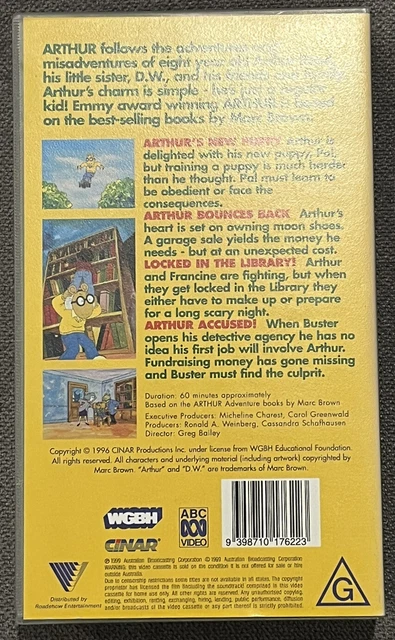 ARTHUR’S NEW PUPPY VHS PAL Video Tape ABC Kids Rare 1999 EUR 17,56 ...