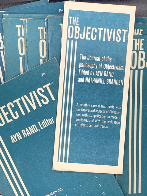 RAND, AYN ; Branden, Nathaniel. The Objectivist. Objectiviste, 1968 ...