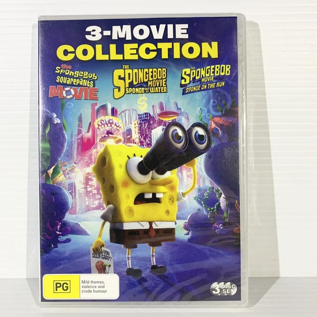 SPONGEBOB SQUAREPANTS 3 Movie Collection Box Set DVD Region 4 NEW ...