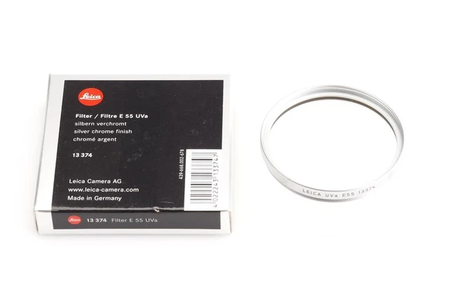 FILTRE UVA LEITZ Leica E55 Chrome 13374 Avec Boîte EUR 82,05 - PicClick FR
