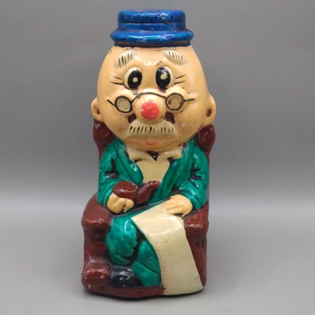VINTAGE 1950S KITSCH Old Man Grandpa Retirement Fund Money Box Bank ...