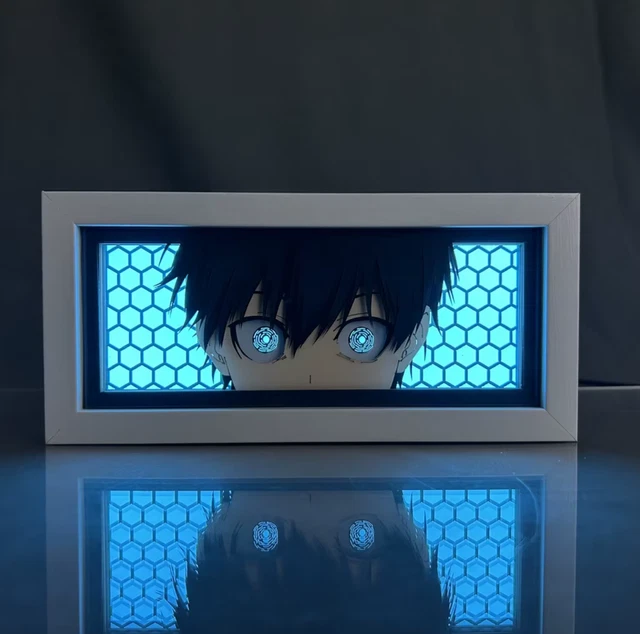 ISAGI YOICHI LED Paper Light Box Blue Lock Anime Shadow Lamp Night ...