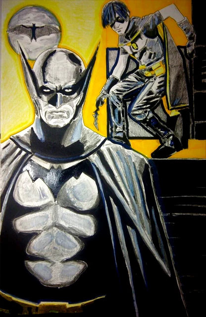 Andbatman Robinand 1939 Golden Age Bob Kane Style 11x17 Original Comic Dc
