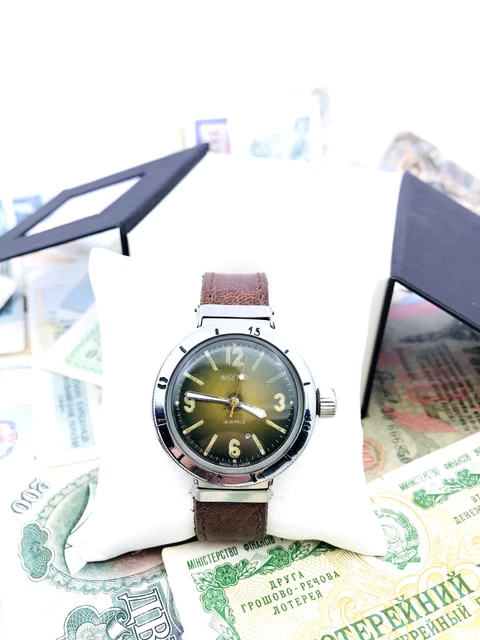 RARE SERVICE D'AMPHIBIE amphibie Vostok 200 Vostok URSS plongeur ministériel amphibie 🙂 EUR 282 ...