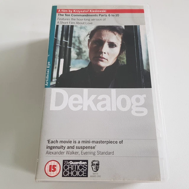 VHS KRZYSZTOF KIESLOWSKI Dekalog Ten Commandments 6-10 Artificial Eye ...