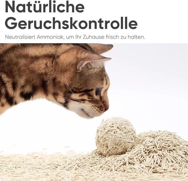 KATZENSTREU TOFU 10,8KG Schnell Klumpend Staubfrei Geruchskontrolle ...