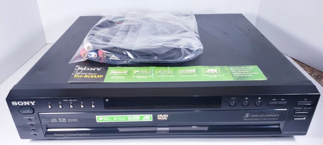 SONY DVP-NC655P 5 Disc Changer DVD/CD Player Carousel Optical Out ...