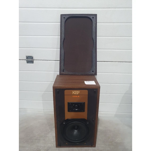 KEF CODA III Type SP3016 Single Bookshelf Speaker Brown Wired 50W 2-Way ...