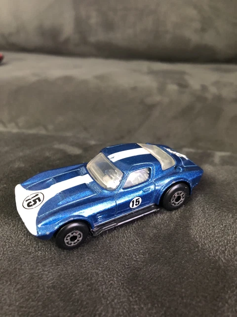 MATCHBOX VINTAGE 1989 Corvette Grand Sport. Blu #15 scala 1,58. Buone ...
