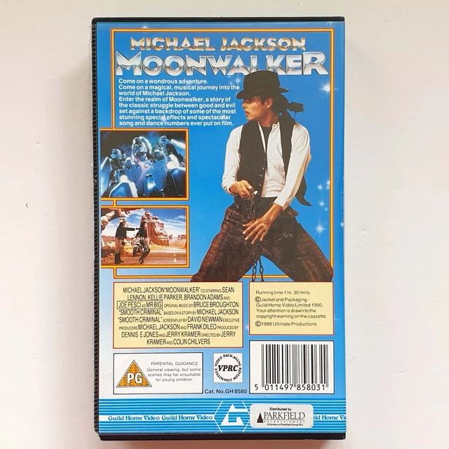 MICHAEL JACKSON MOONWALKER VHS GH 8580 Guild Home Video Rare UK PAL Vintage Pop £16.14 - PicClick UK