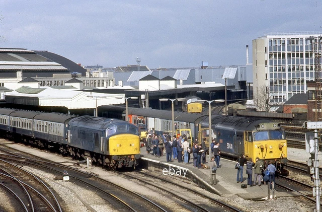 ORIGINAL 35MM COLOUR slide Diesel loco Class 45118/50051 Bristol+rights ...