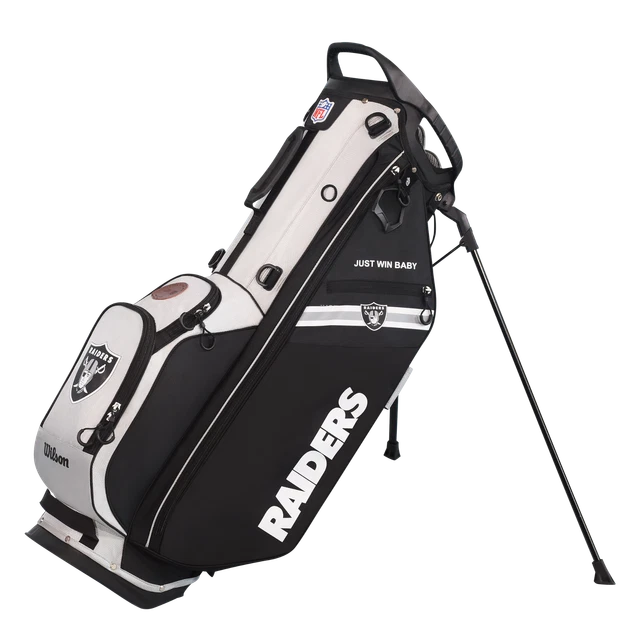 WILSON STAFF - All New NFL Carry Stand Golf Bag - Las Vegas Raiders ...