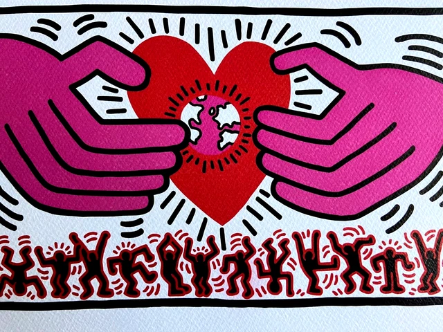 KEITH HARING LITHOGRAPH_180EX _( Tom Wesselmann Mr Doodle Banksy Jeff ...