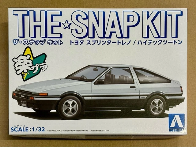 AOSHIMA 1/32 THE Snap Kit Series Sprinter Trueno Hi-Tech Two-tone Pre ...