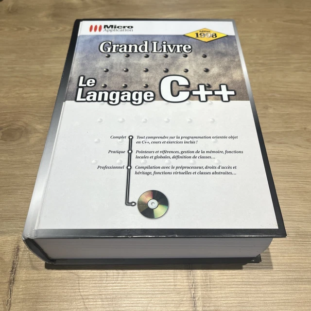 GRAND LIVRE LE Langage C++ Micro Application Avec Cd EUR 25,00 ...