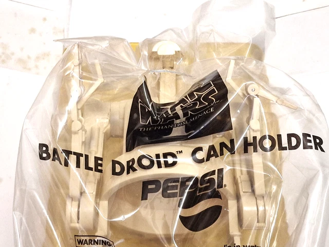 PEPSI COLA Star Wars Collection BATTLE DROID CAN HOLDER $68.34 ...