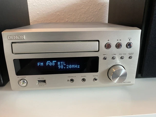 DENON CD-RECEIVER RCD-M38 mit 2 x 30 Watt Boxen - top erhalten - EUR ...