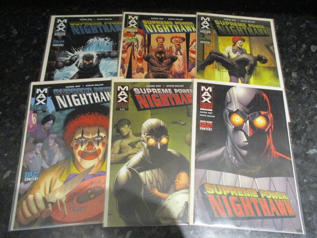 MARVEL MAX LIMITED series complete supreme power nighthawk 1-6 comic ...
