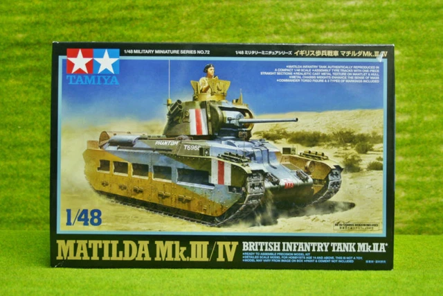 TAMIYA MATILDA MK.III/IV BRITISH INFANTRY TANK 1/48 Scale kit 72 £24.99 ...