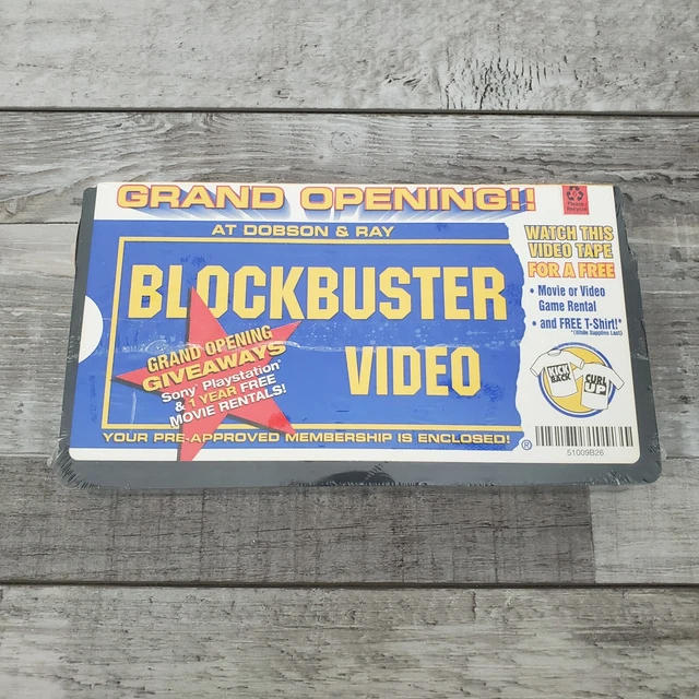 BLOCKBUSTER VIDEO GRAND Opening V-Lite VHS Sealed Promo Promotional ...