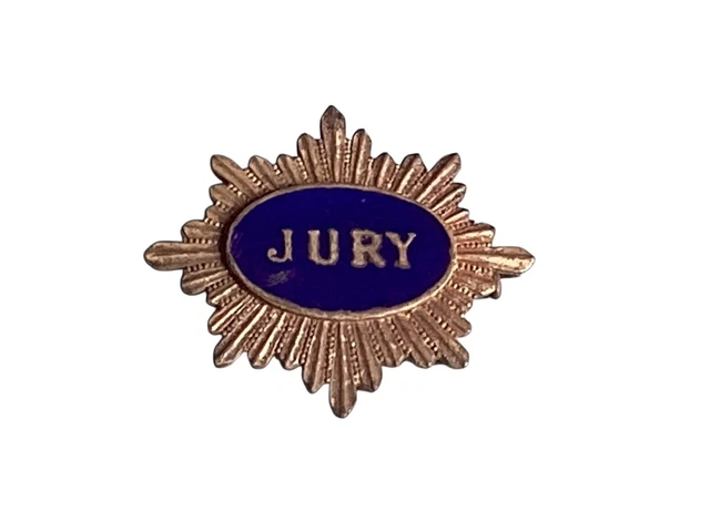 ANCIEN MÉDAILLE BROCHE Pin’s De Jury Blason Château Palme Laurier ...