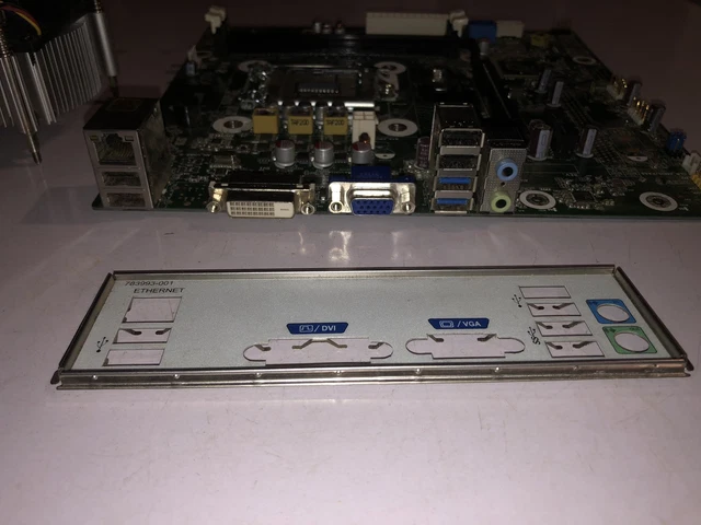 FX-ISB-8X-3 REV:1.00 MOTHERBOARD Socket LGA1150 IO Shield CPU Fan HP ...