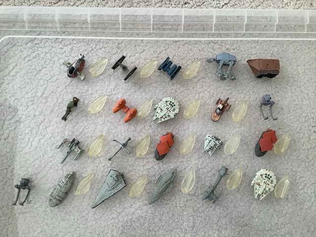 STAR WARS MICRO Machines Original Trilogy Ships Stands Job Lot Lfl 1995 ...