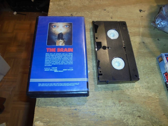 THE BRAIN VHS Horror Brain Of Blood Grant Williams Kent Taylor REGAL ...