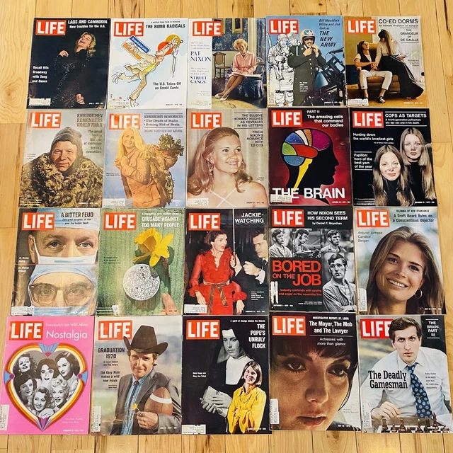 LIFE MAGAZINE LOT Of 20 1970s Issues History Lifestyle Great Ads VTG ...